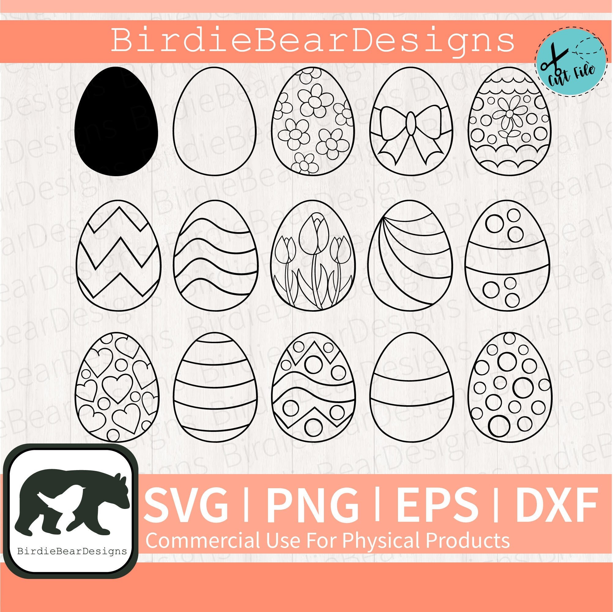 Easter Egg Svg Easter Egg Svg Bundle Easter Egg Coloring | Etsy