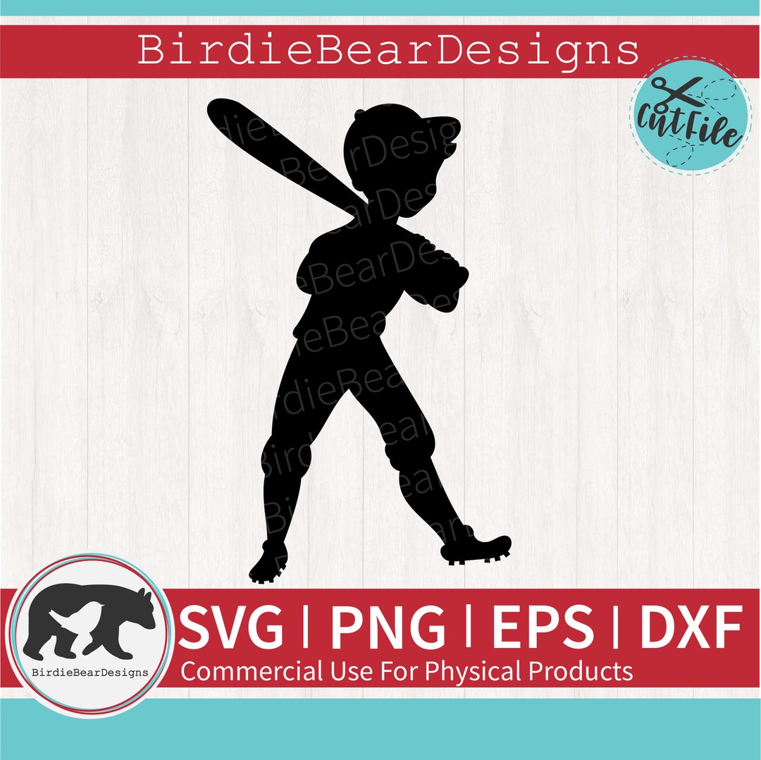 Baseball Player SVG - Baseball SVG for Boys - Baseball Player ...