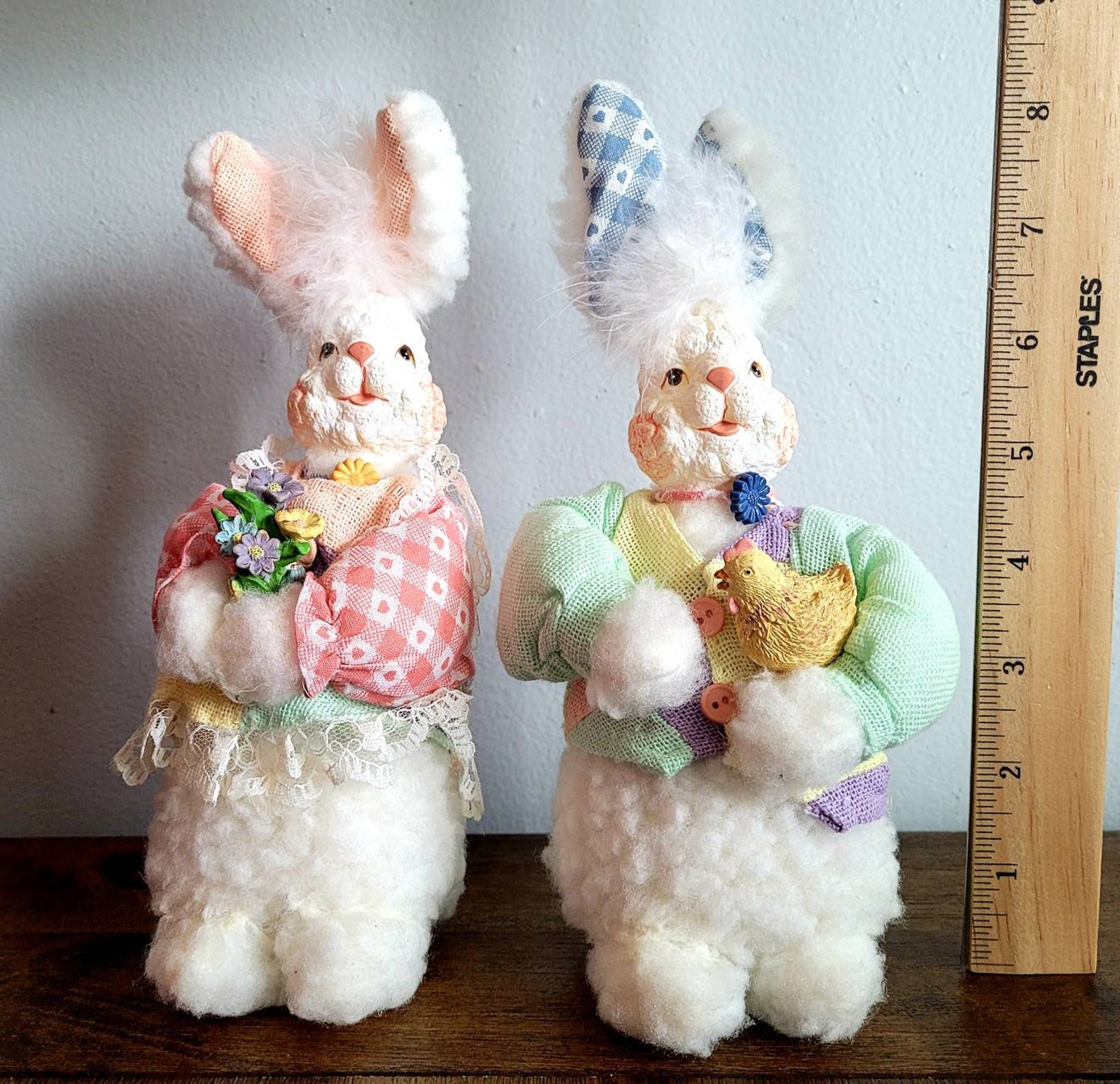 Easter Bunny Figurines - Etsy