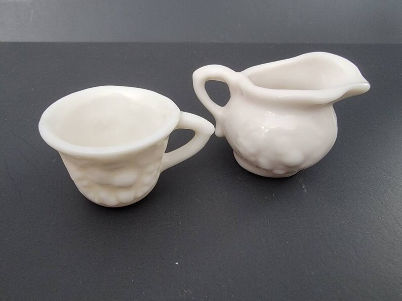 Miniature Milky White Tea Set - Etsy