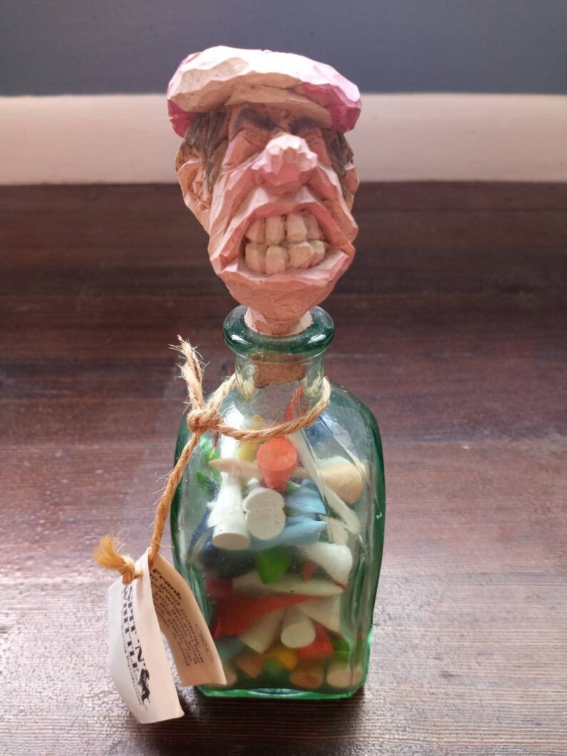 Spit and Whittle Cork and Bottle Frank - Etsy