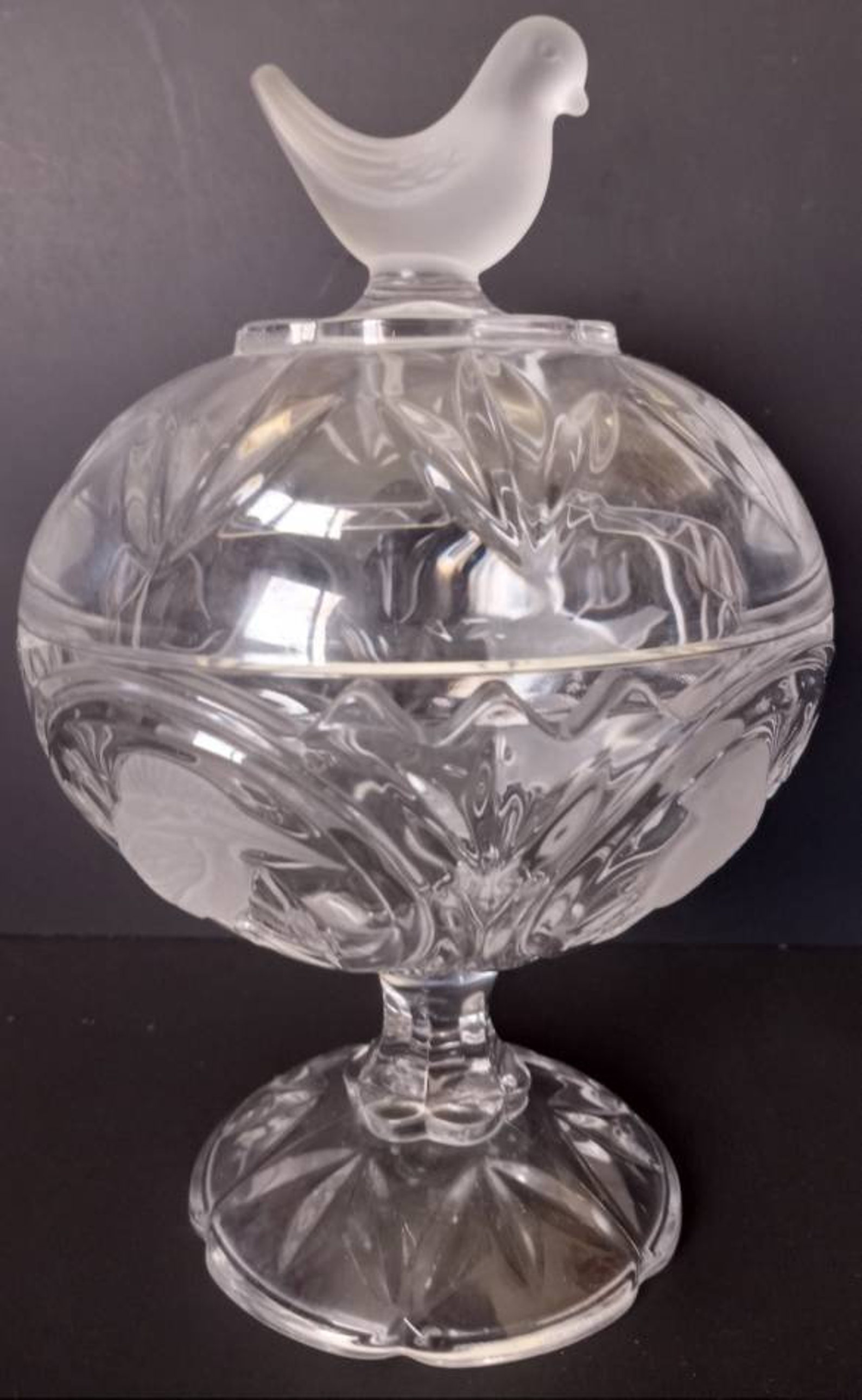 Candy Dish Frosted Bird Themed - Etsy