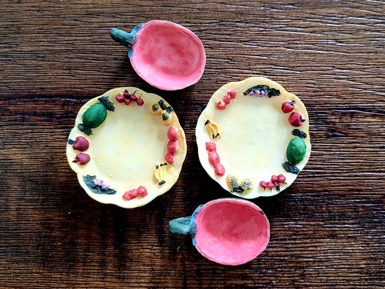 Watermelon Miniature Tea Set - Etsy
