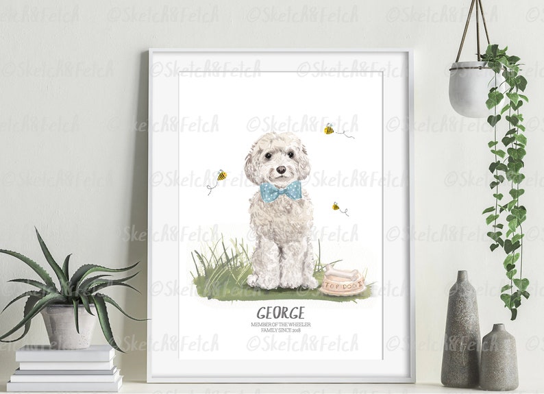 Personalised Dog Print Digital Personalised Image - Etsy UK