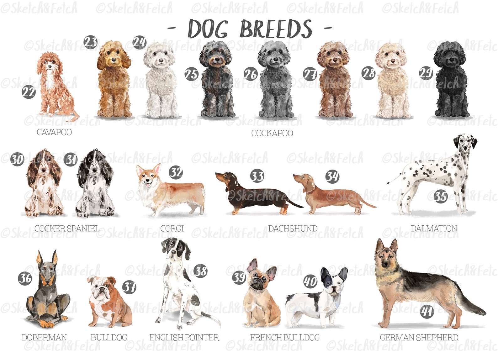 Personalised Dog Print Digital Personalised Image | Etsy