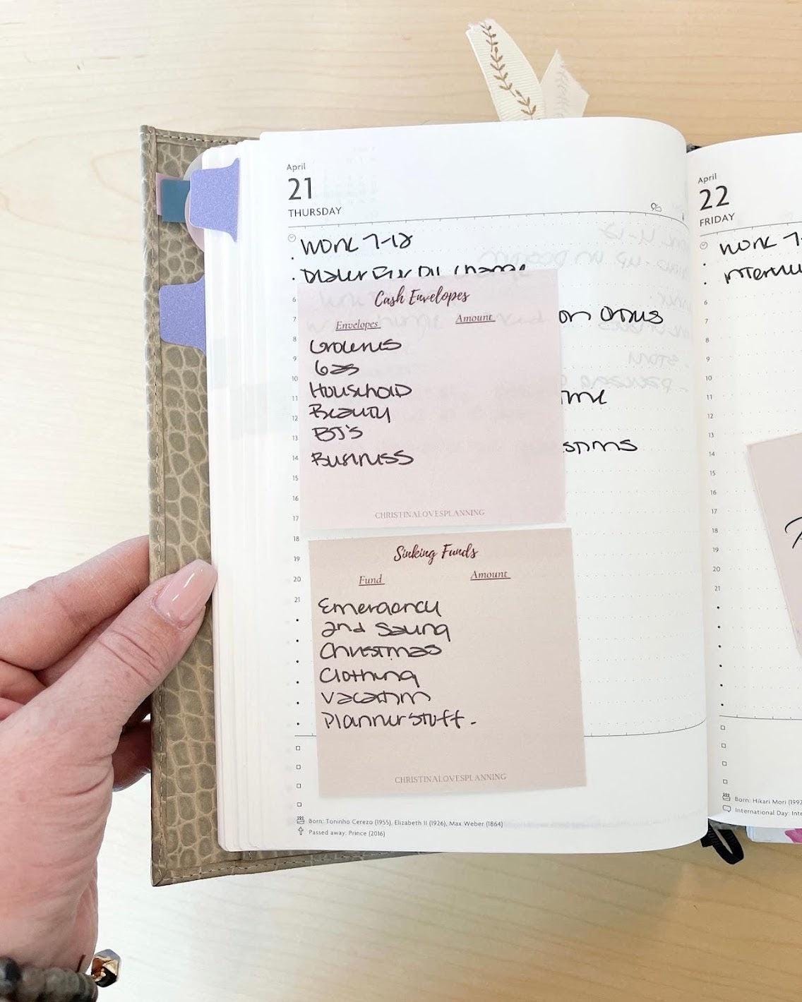 Cash Breakdown Sticky Notes / Please Choose - Etsy