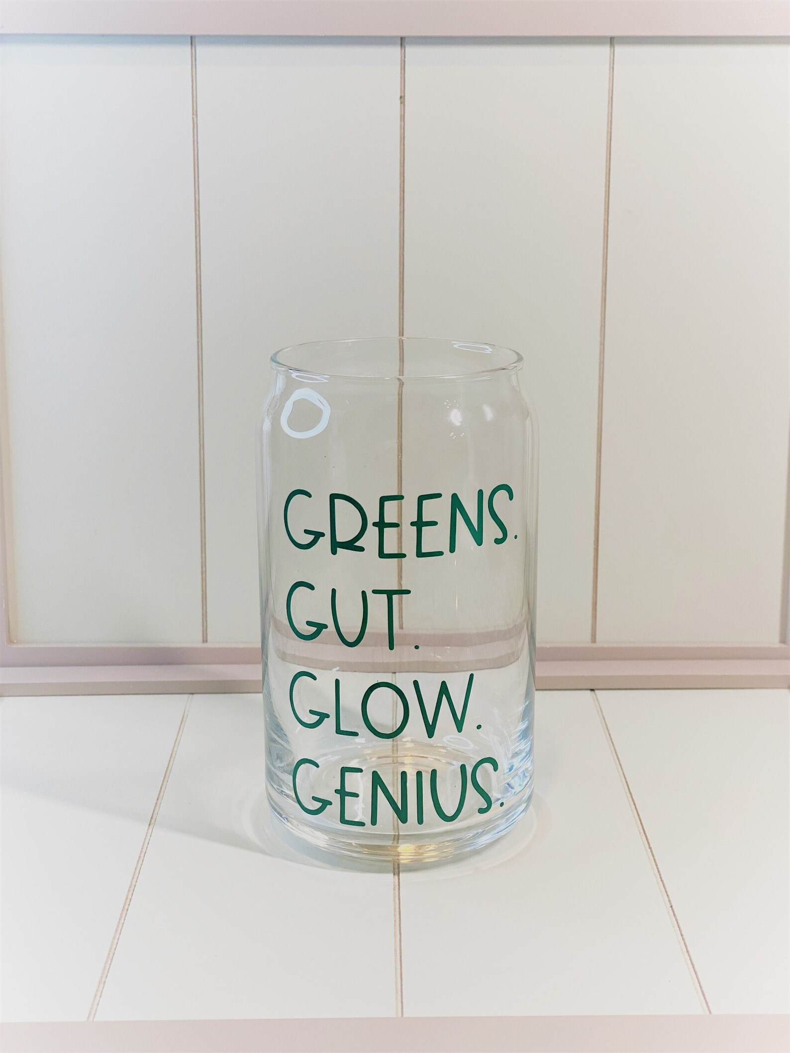 Greens. Gut. Glow. Genius. Glass Beer Can Glow Shot Fizz - Etsy