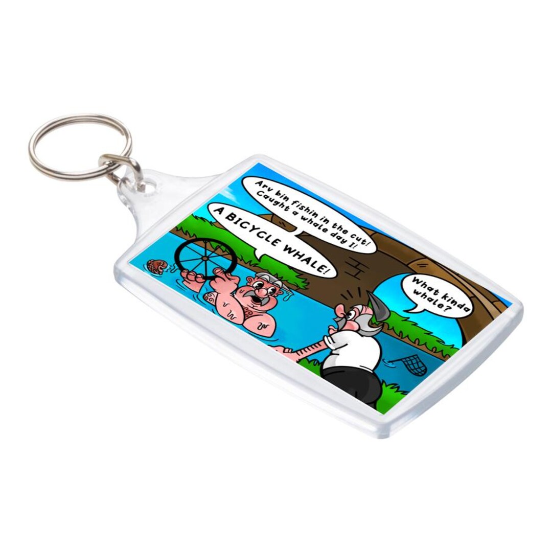 Arv Bin Fishin in the Cut Black Country Joke JUMBO Keyring. Keychain - Etsy