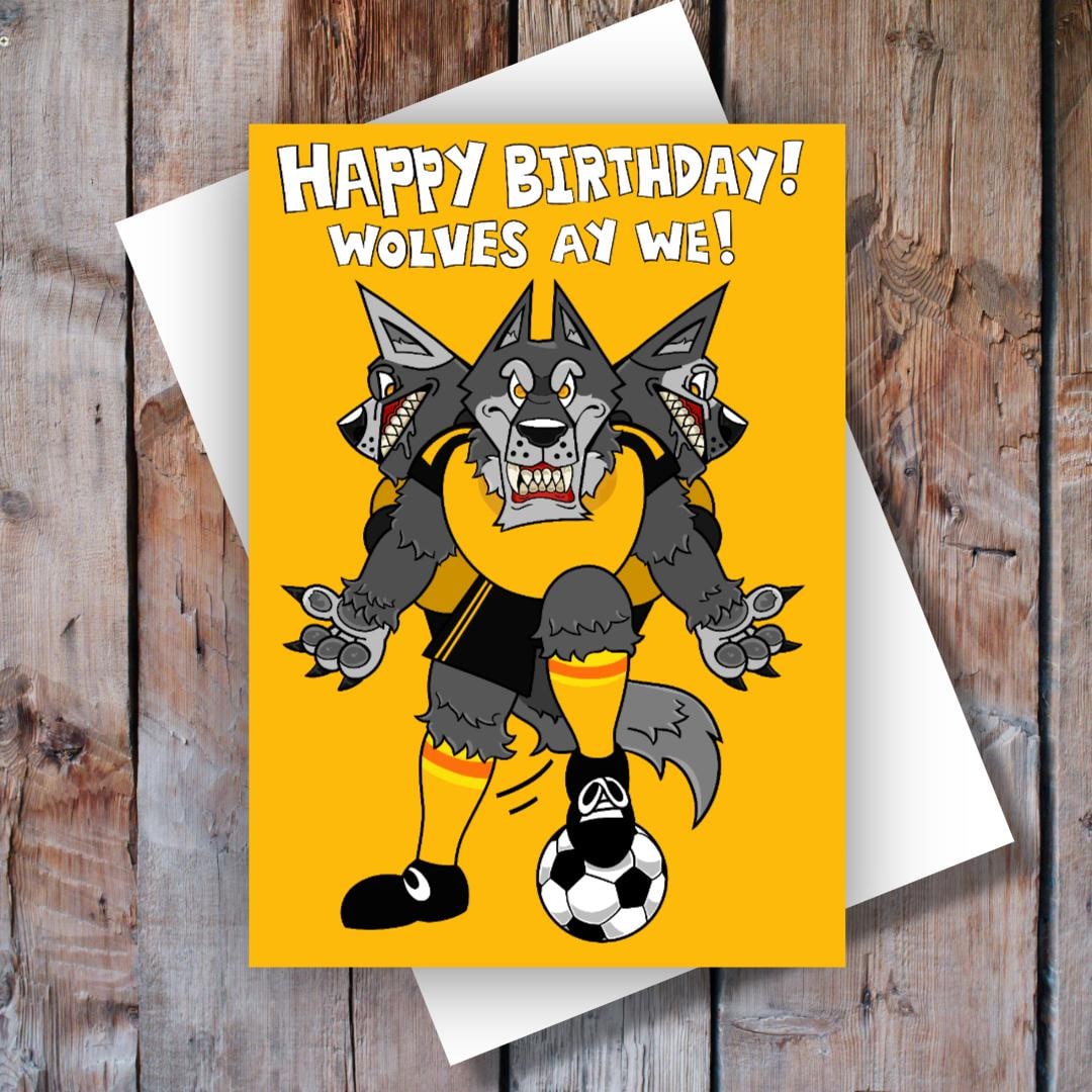 Wolverhampton Wanderers FC Birthday Card - Etsy