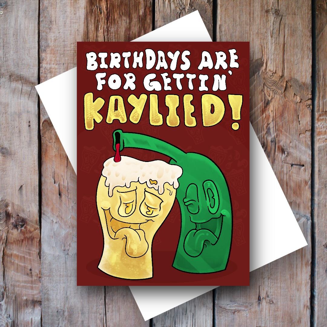 Kaylied Birthday Card. - Etsy