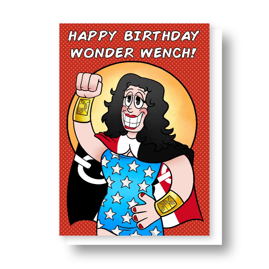 Happy Birthday Wonder Wench Birthday Card. Black Country Dialect - Etsy