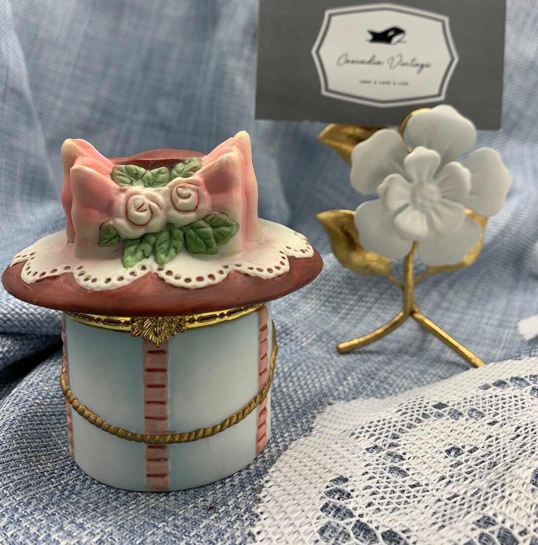 Fancy Hatbox Trinket Box - Etsy