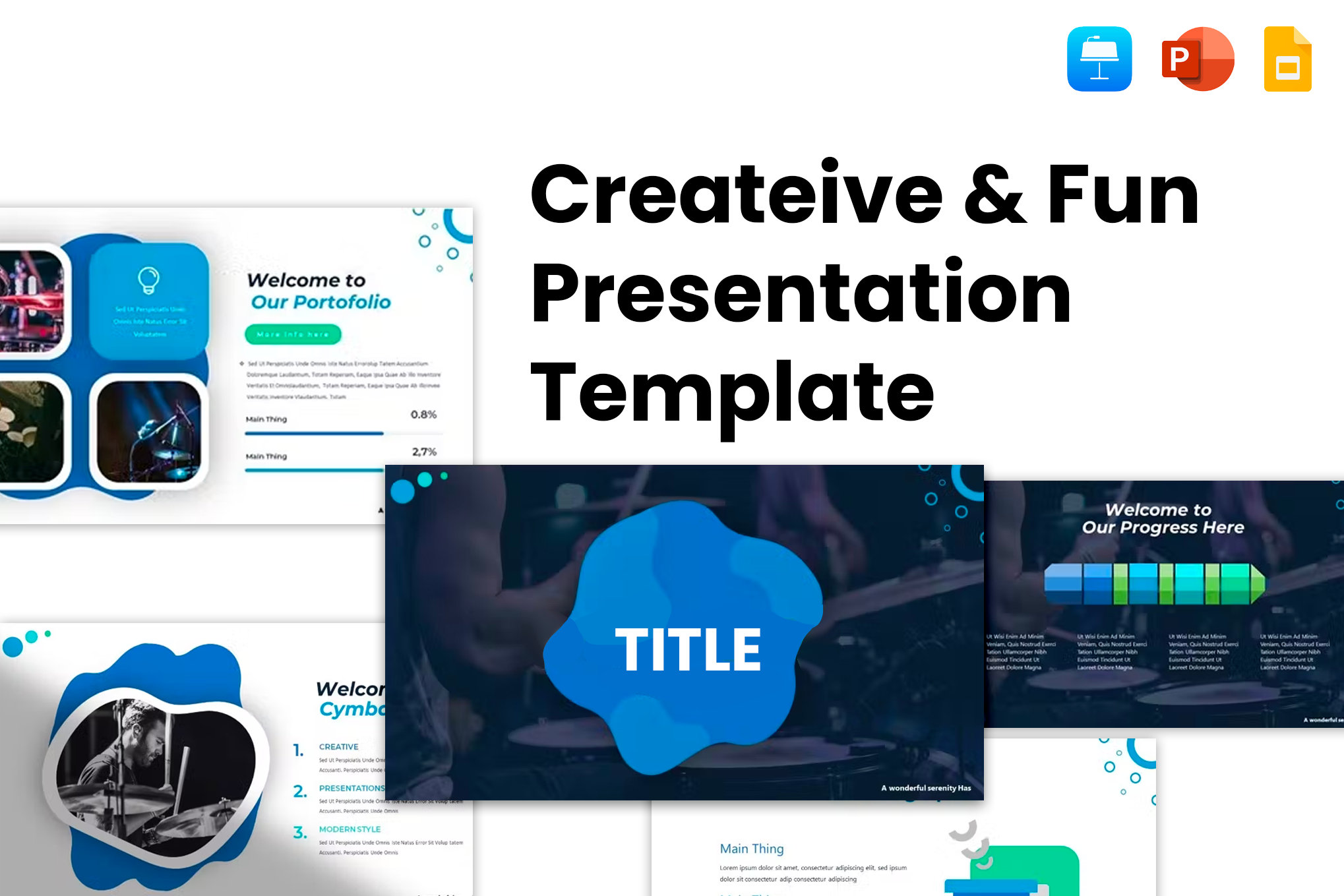 Creative Fun Presentation Template / Editable / Powerpoint Template ...