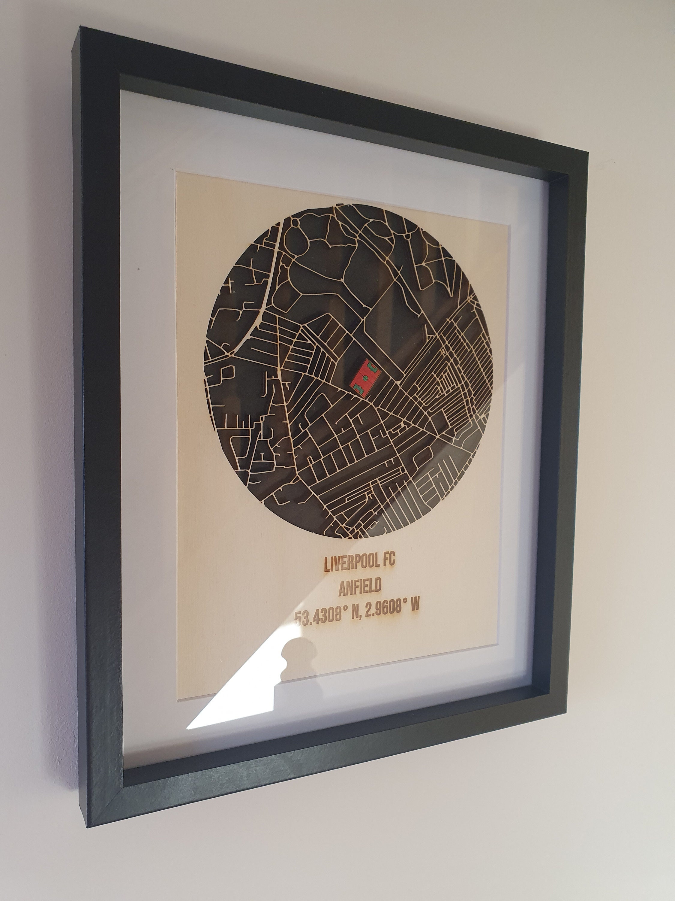 Wooden Anfield Stadium Map Liverpool FC Map Wood Cut - Etsy