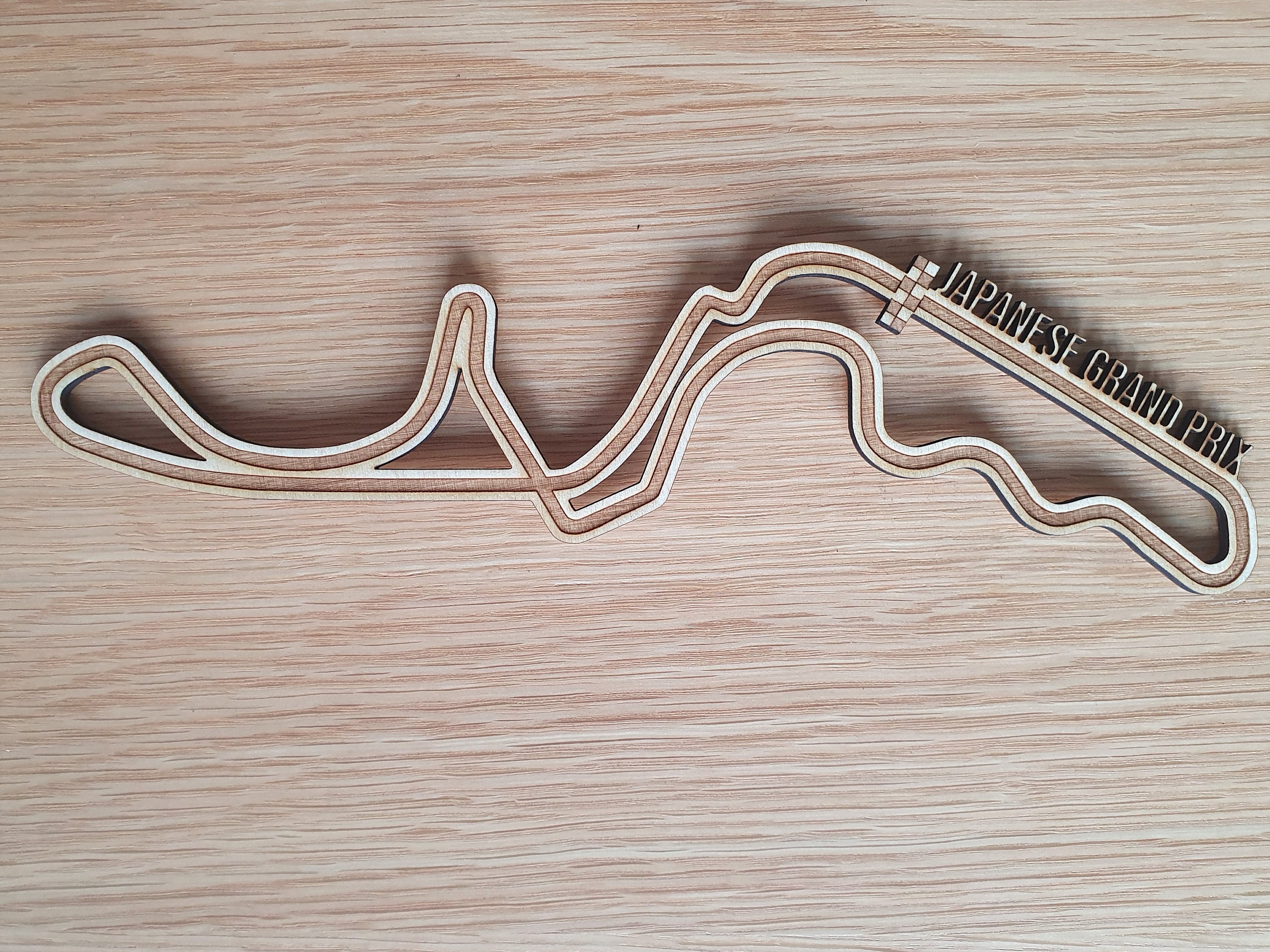 Japanese Grand Prix Suzuka Circuit Wooden Race Track Wall Art Formula 1 ...