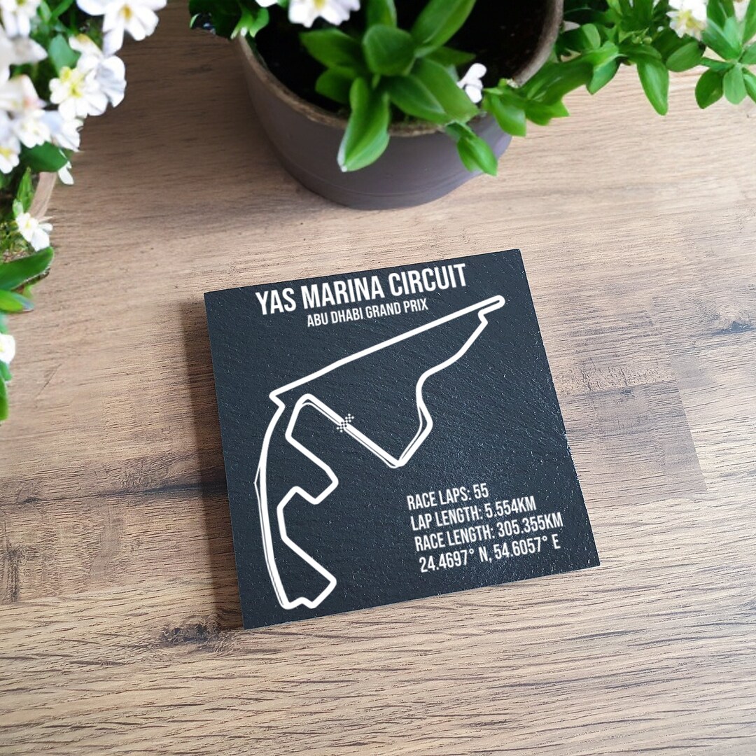 Yas Marina Circuit Track Coaster F1 Race Track of the Abu Dhabi Grand ...