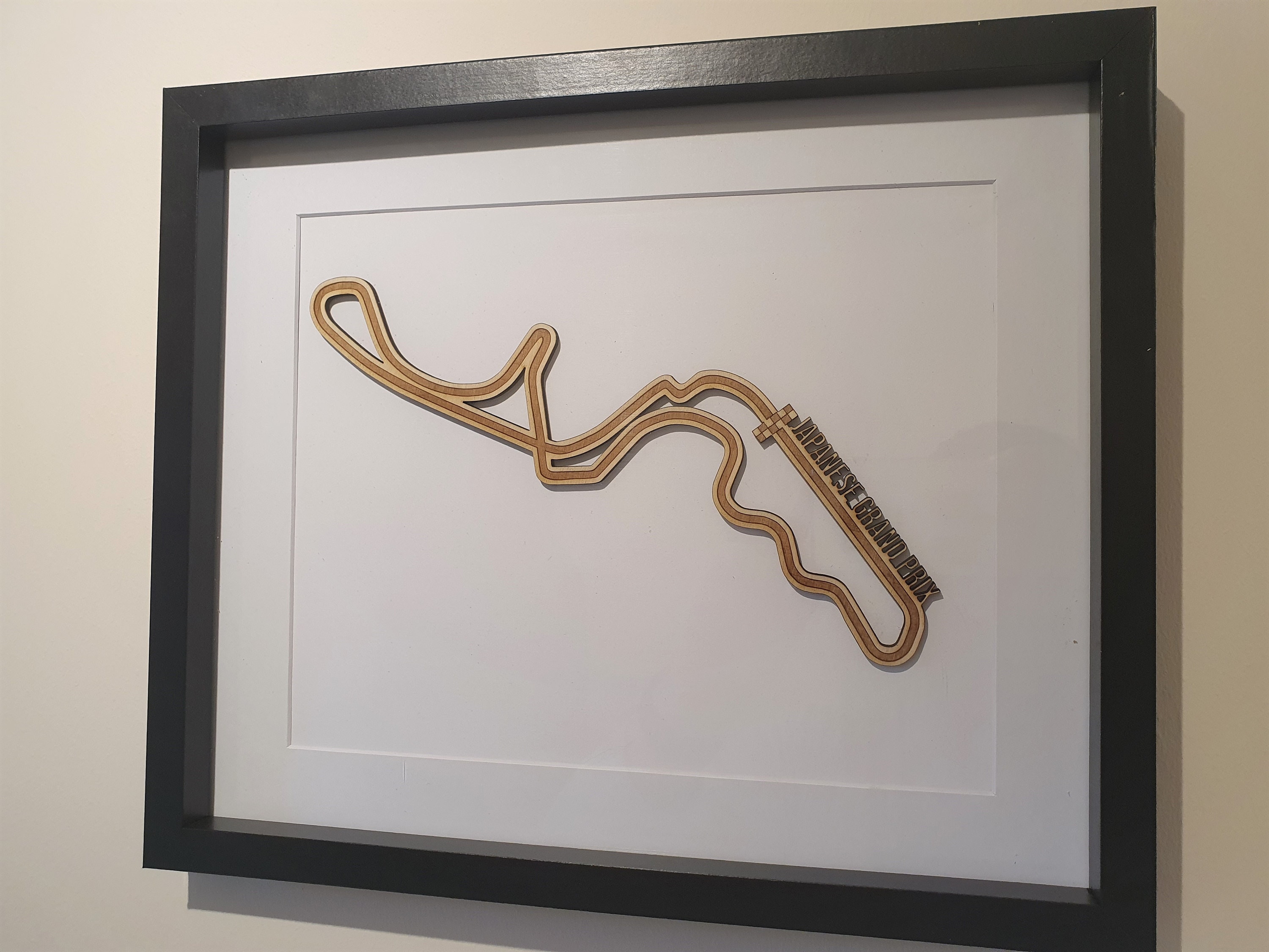 Japanese Grand Prix Suzuka Circuit Wooden Race Track Wall Art Formula 1 ...