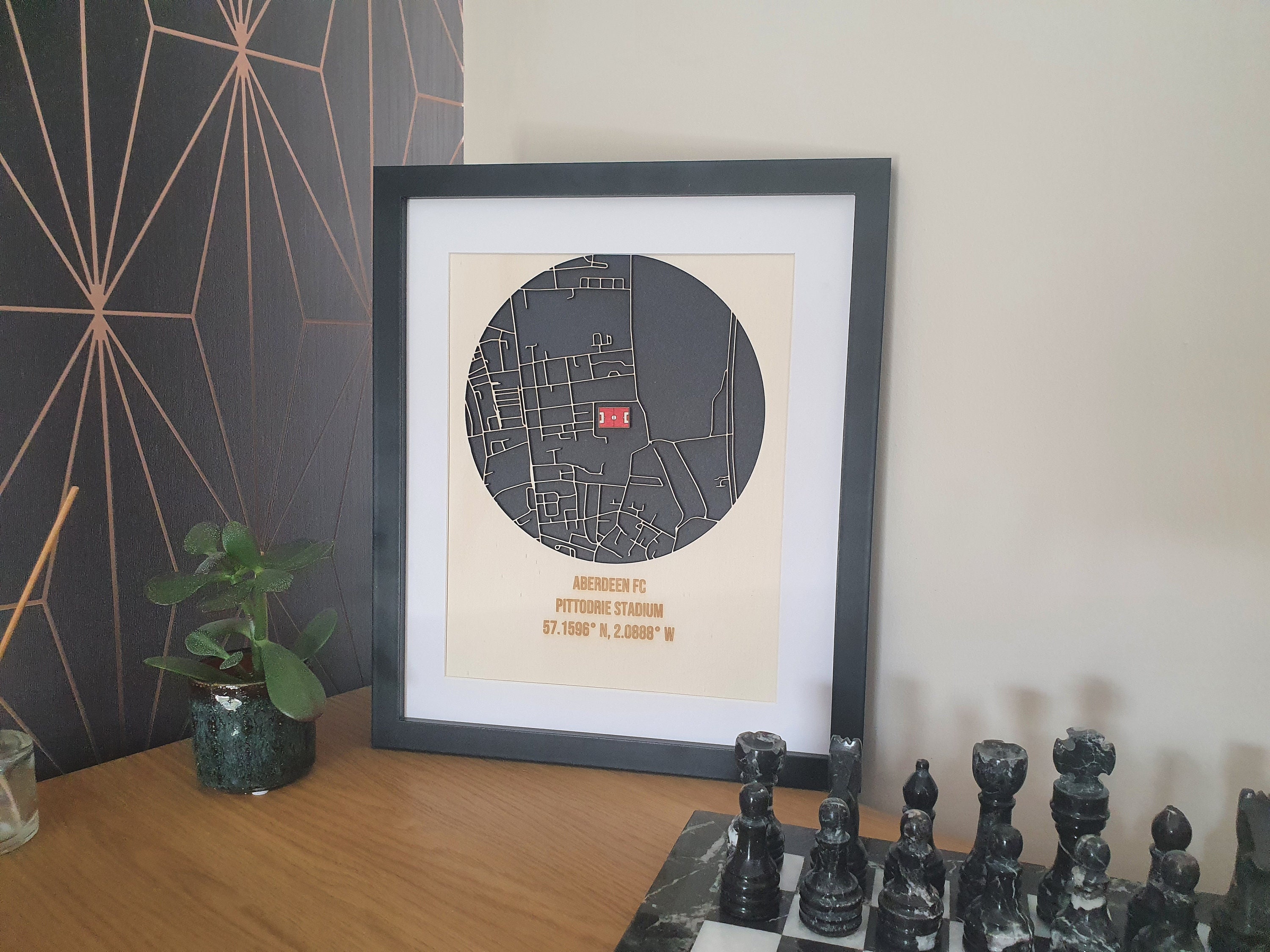 Wooden Pittodrie Stadium 3D Map Aberdeen FC Map Wood Cut - Etsy UK