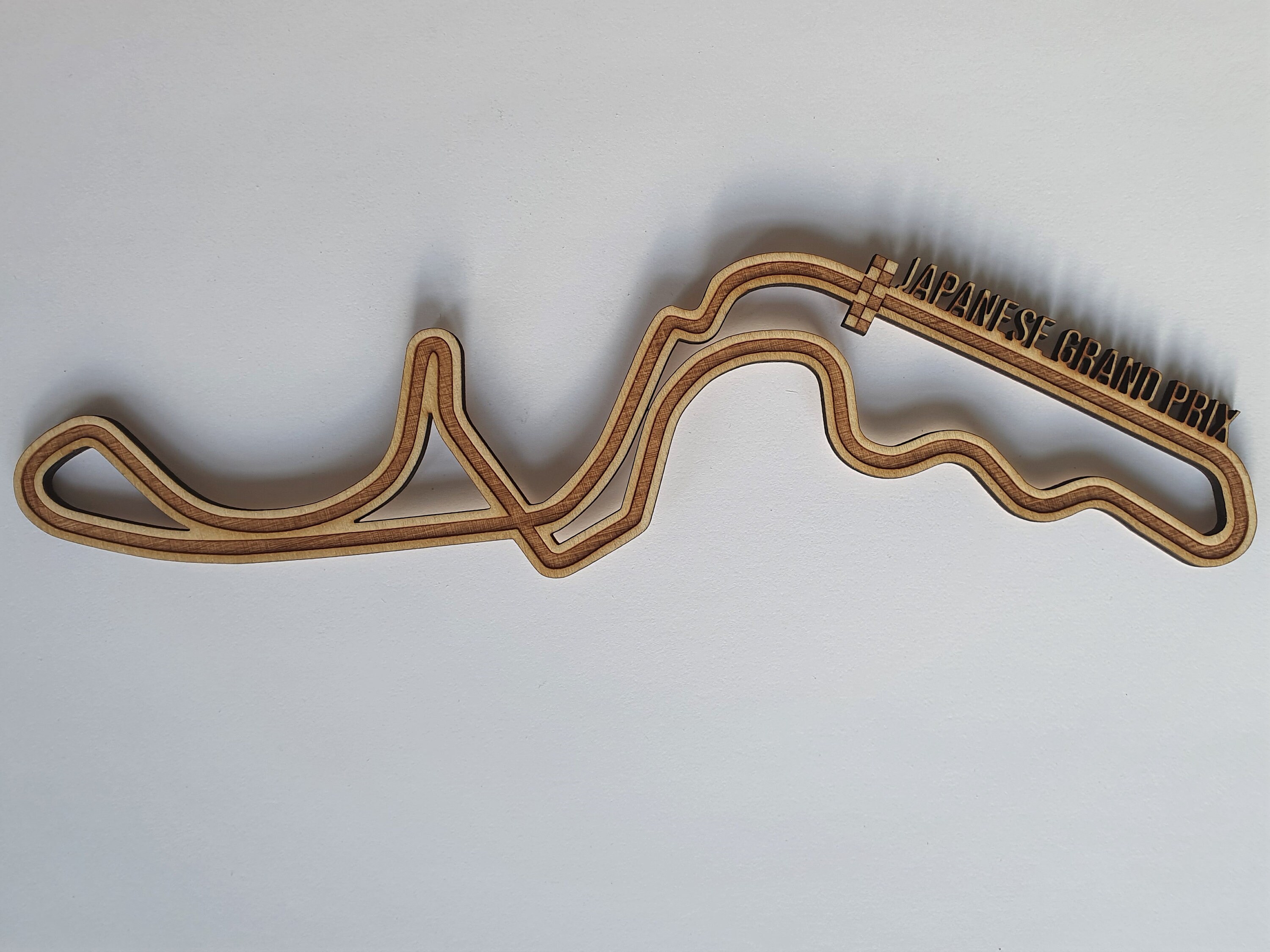 Japanese Grand Prix Suzuka Circuit Wooden Race Track Wall Art Formula 1 ...