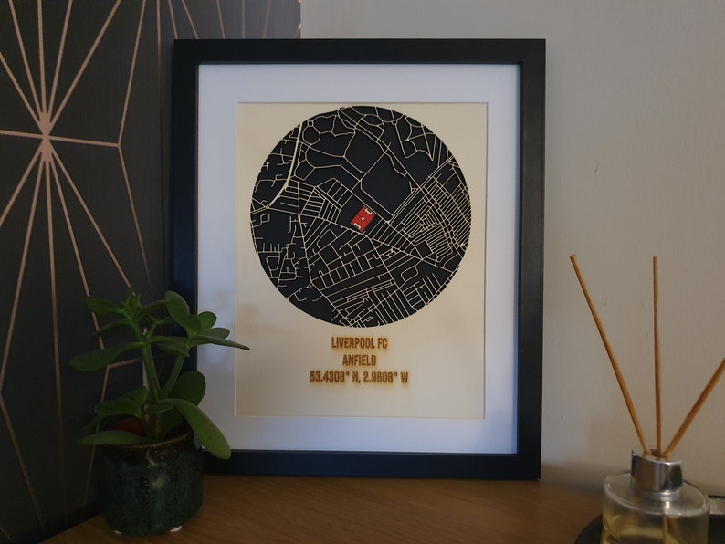 Wooden Anfield Stadium Map Liverpool FC Map Wood Cut - Etsy