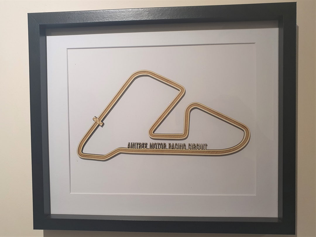 Aintree Motor Racing Circuit Race Track Aintree Track Wood - Etsy
