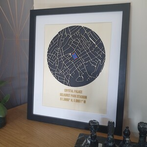 Wooden Selhurst Park Stadium 3D Map Crystal Palace Map Wood Cut ...