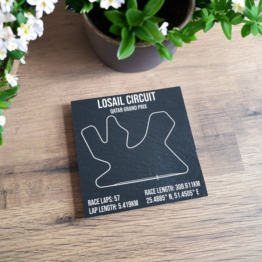 Losail Circuit Track Coaster Qatar F1 Race Track of the Qatar Grand ...