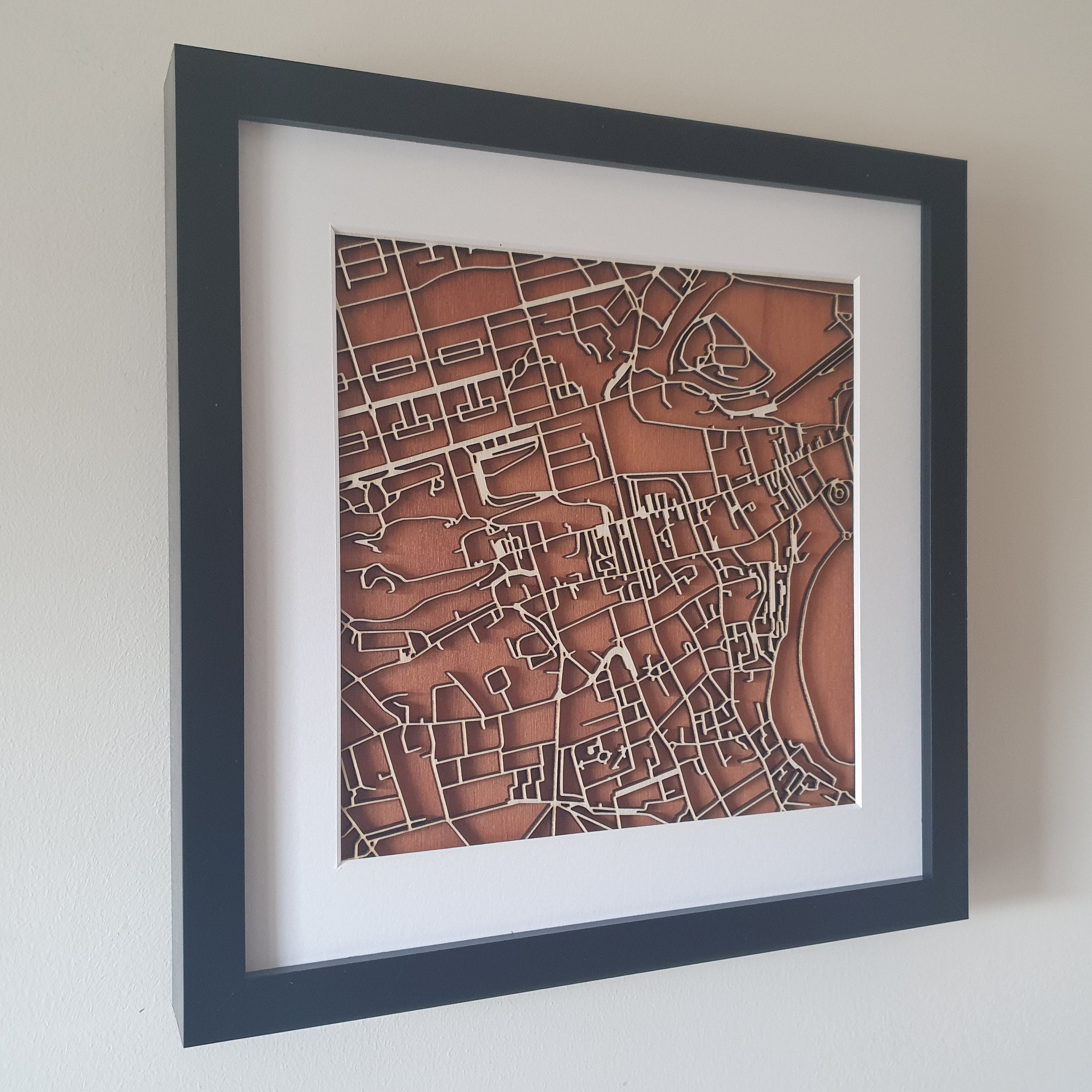 Edinburgh Wood 3D City Map Wood Cut Edinburgh Scotland - Etsy