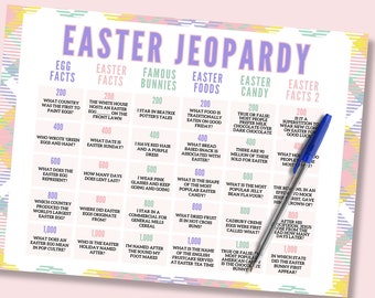 Easter Trivia Game, Easter Jeopardy, Easter Seniors Game, Easter School ...