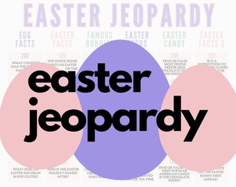 Easter Trivia Game, Easter Jeopardy, Easter Seniors Game, Easter School ...