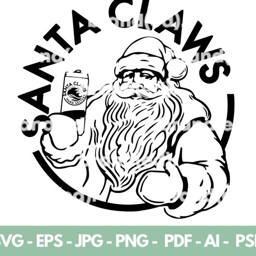 Santa Claws Instant Download DIGITAL FILE | Etsy
