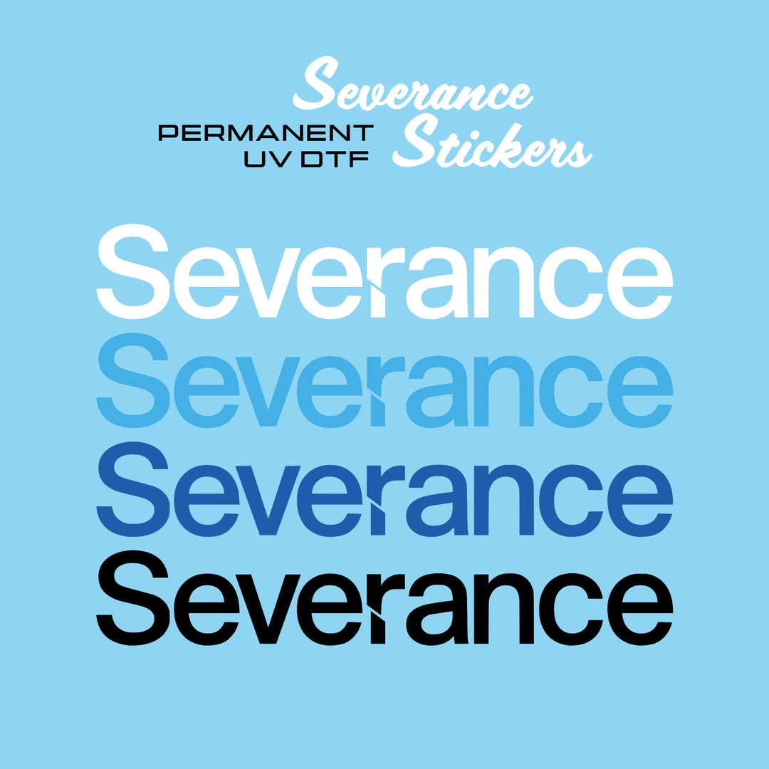 Severance Logo Stickers, Lumon Stickers, Lumon UV DTF Stickers ...