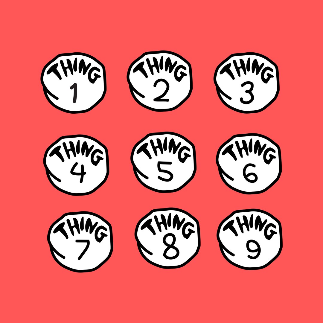 Thing 1 and Thing 2 Svg Png Dxf Eps, Halloween Costume, Thing 1 and ...