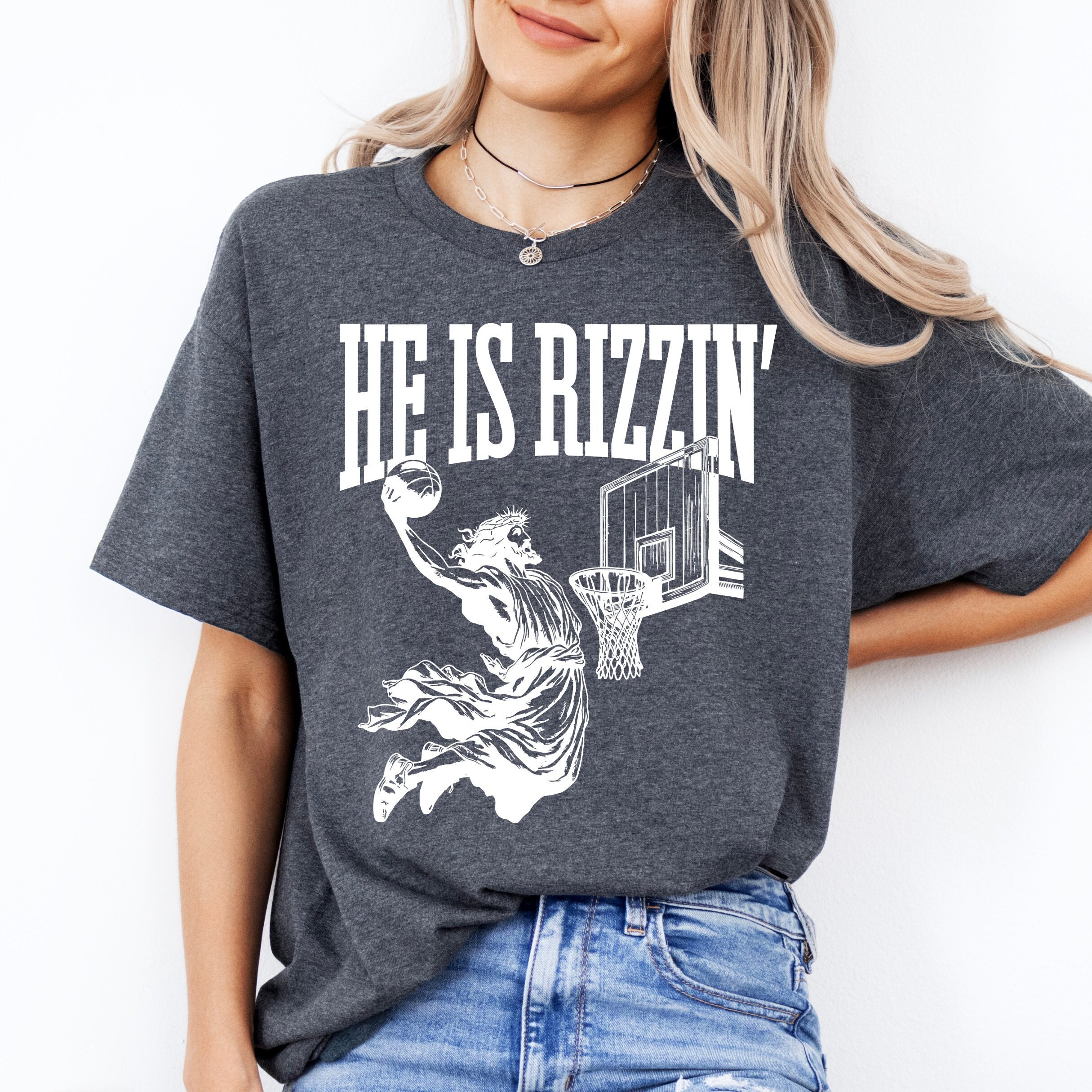 He is Rizzin SVG, Funny Jesus SVG, Humor Easter, Christian Easter, He ...