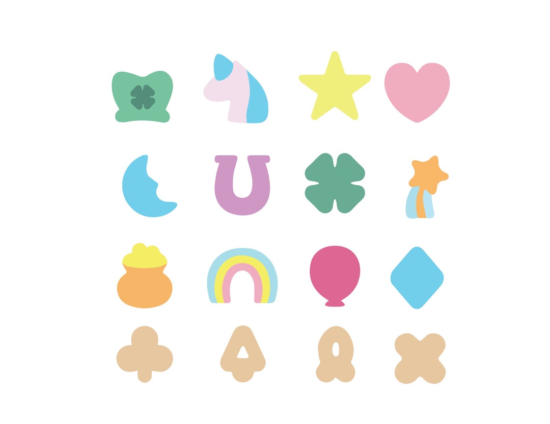 Lucky Charms, PNG SVG Pdf, Digital Download, Cricut, Silhouette, DIY ...