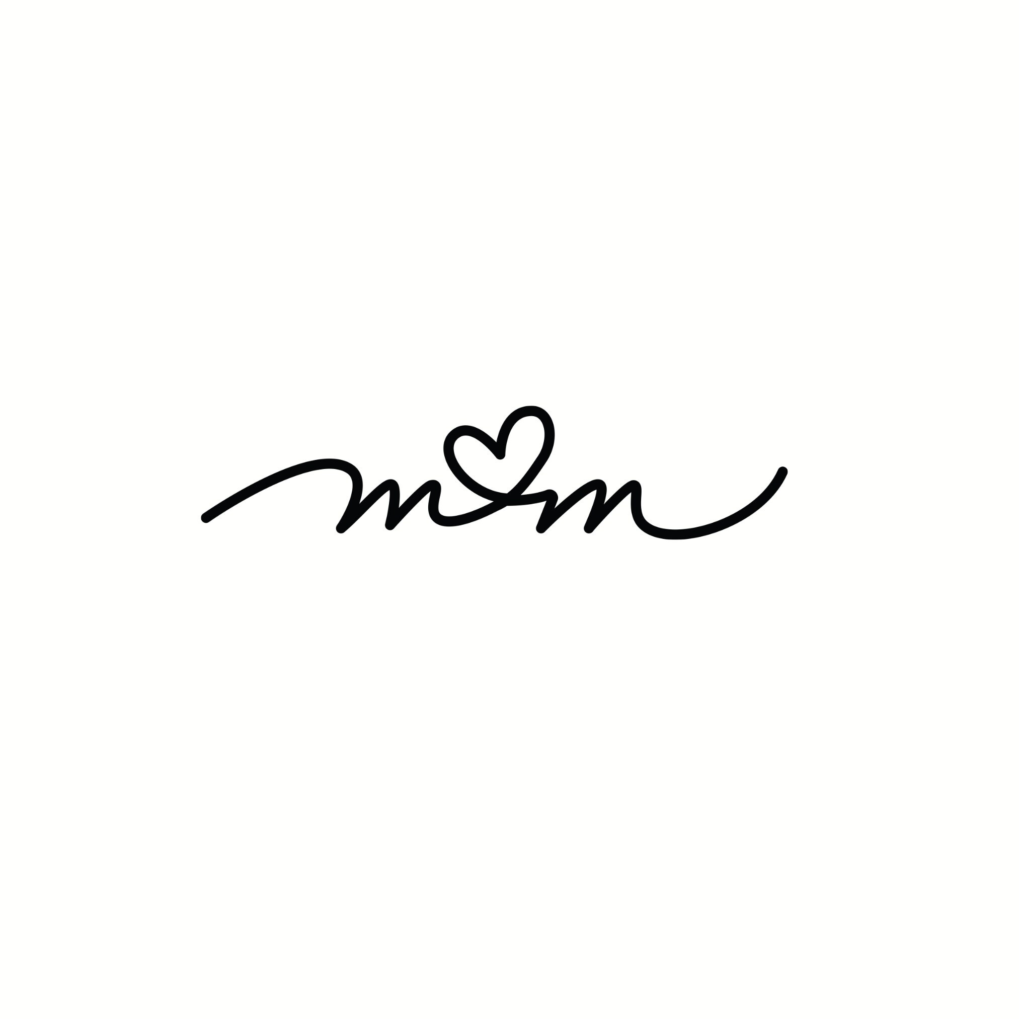 Mom Heart, Mom Script Svg, Mom Script Png, Mom Calligraphy, Mothers Day ...