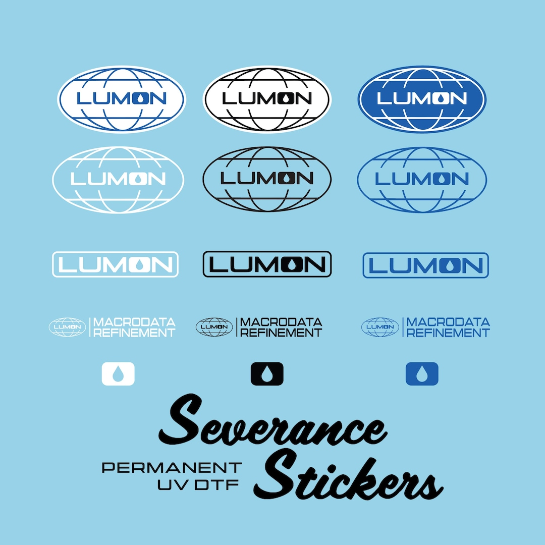 Severance Logo Stickers, Lumon Stickers, Lumon UV DTF Stickers ...