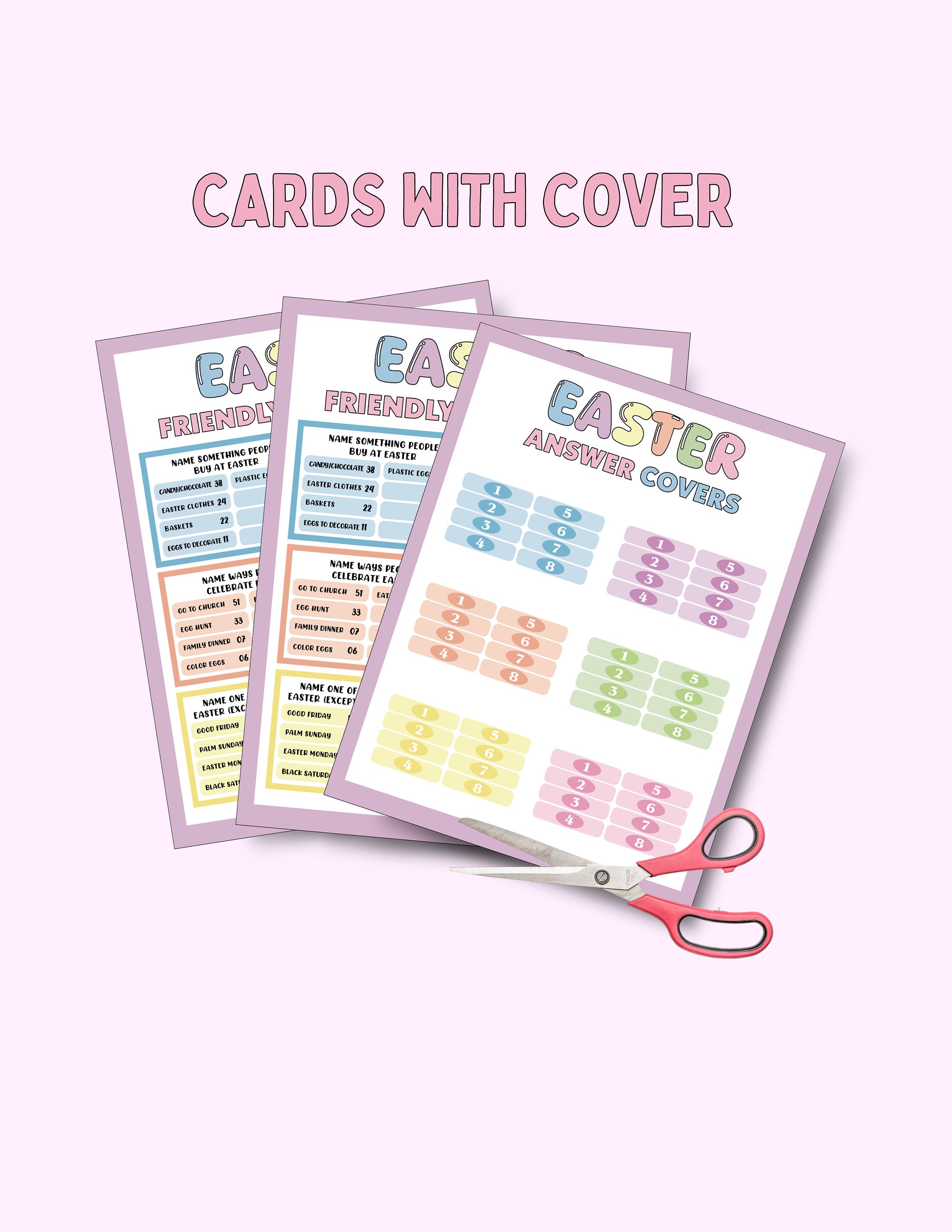 Easter Family Feud, Easter Trivia Game, Easter Seniors Game, Easter ...