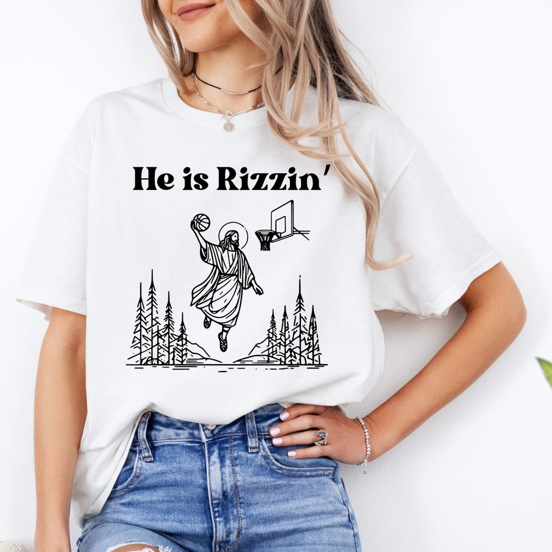 He is Rizzin' SVG, Funny Jesus SVG, Humor Easter, Christian Easter ...