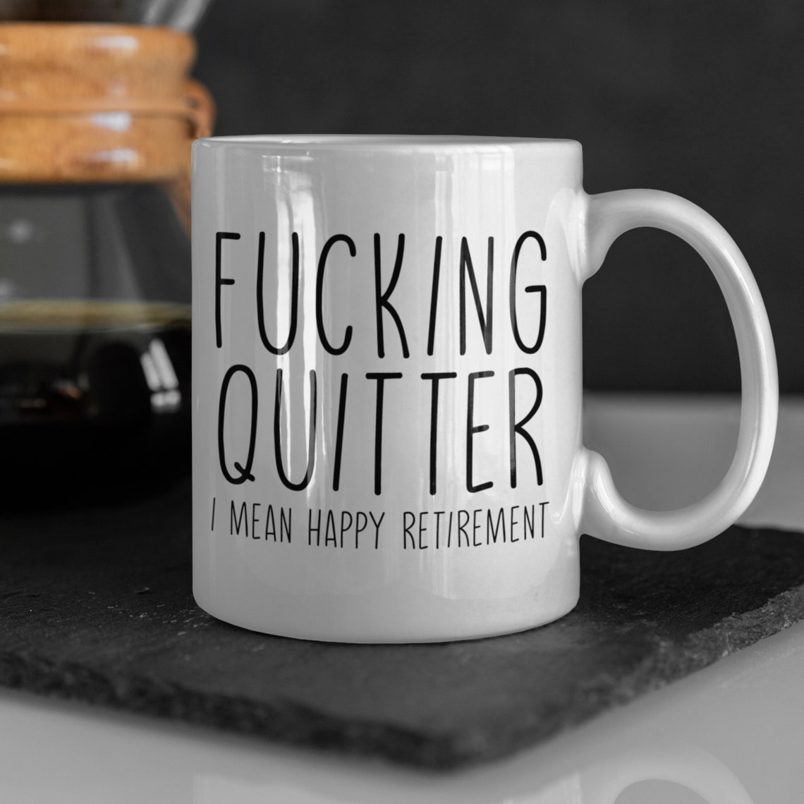 Quitter Mug Retirement Mug Retirement Gift Funny Retirement - Etsy