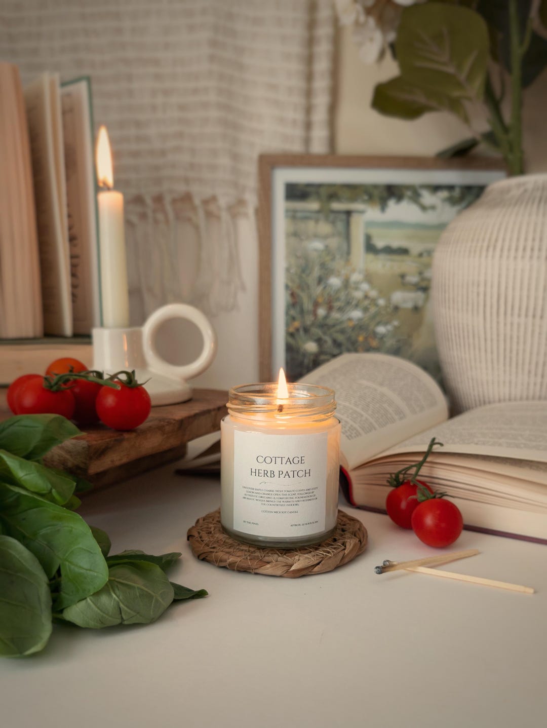 Tomato Leaf Vegan Candle | Herb Garden Scent - Etsy