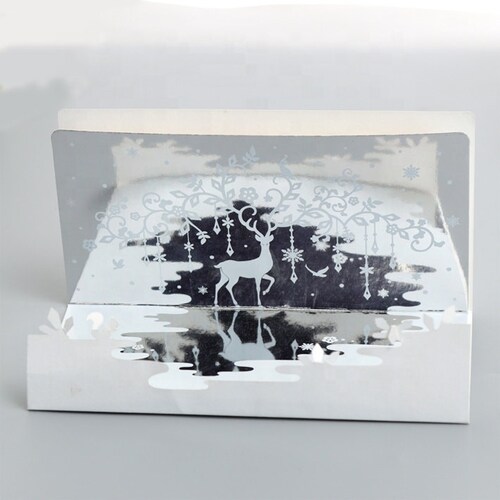 3D Christmas Card Pop up Christmas Card Winter Wonderland | Etsy