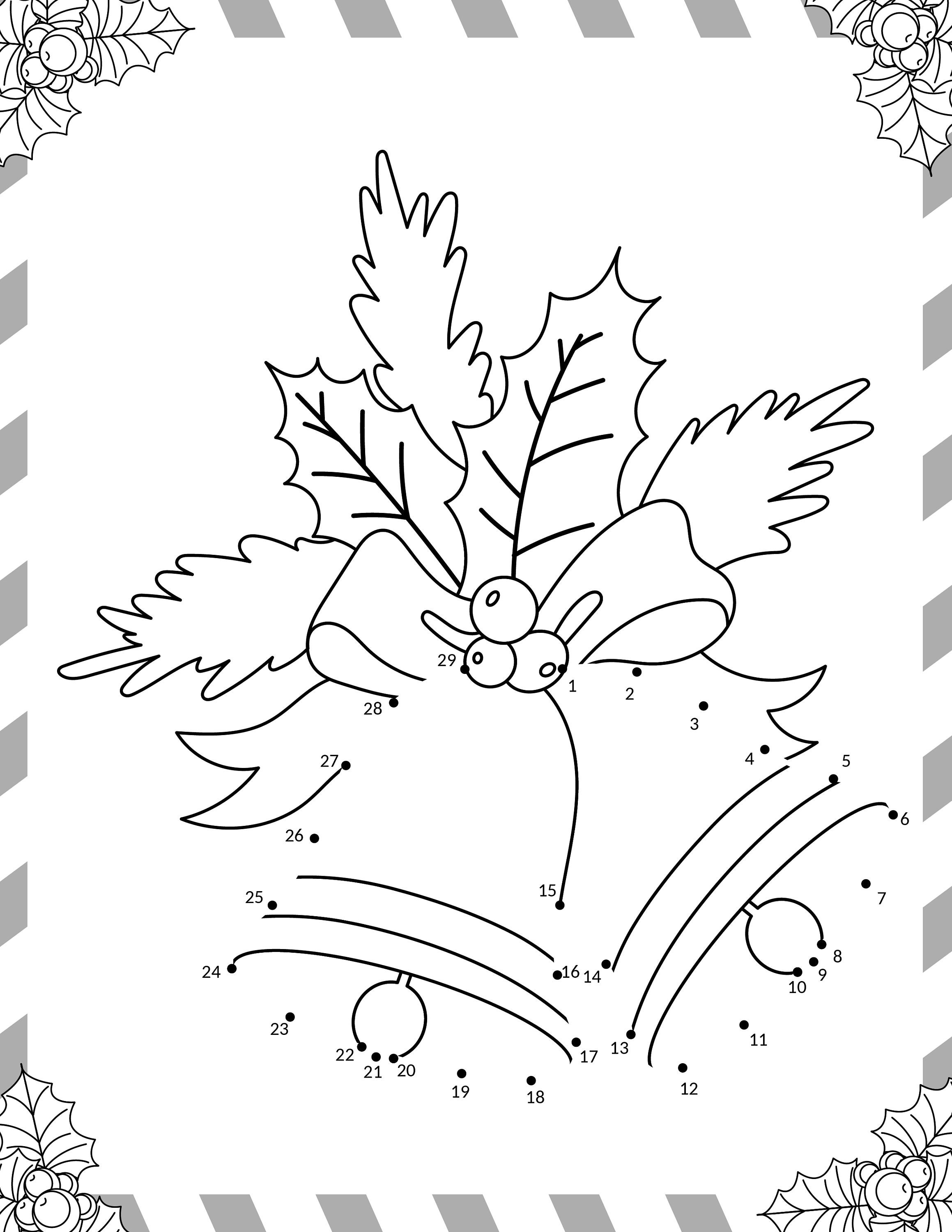 10 Christmas Dot to Dots Children Activities - Etsy