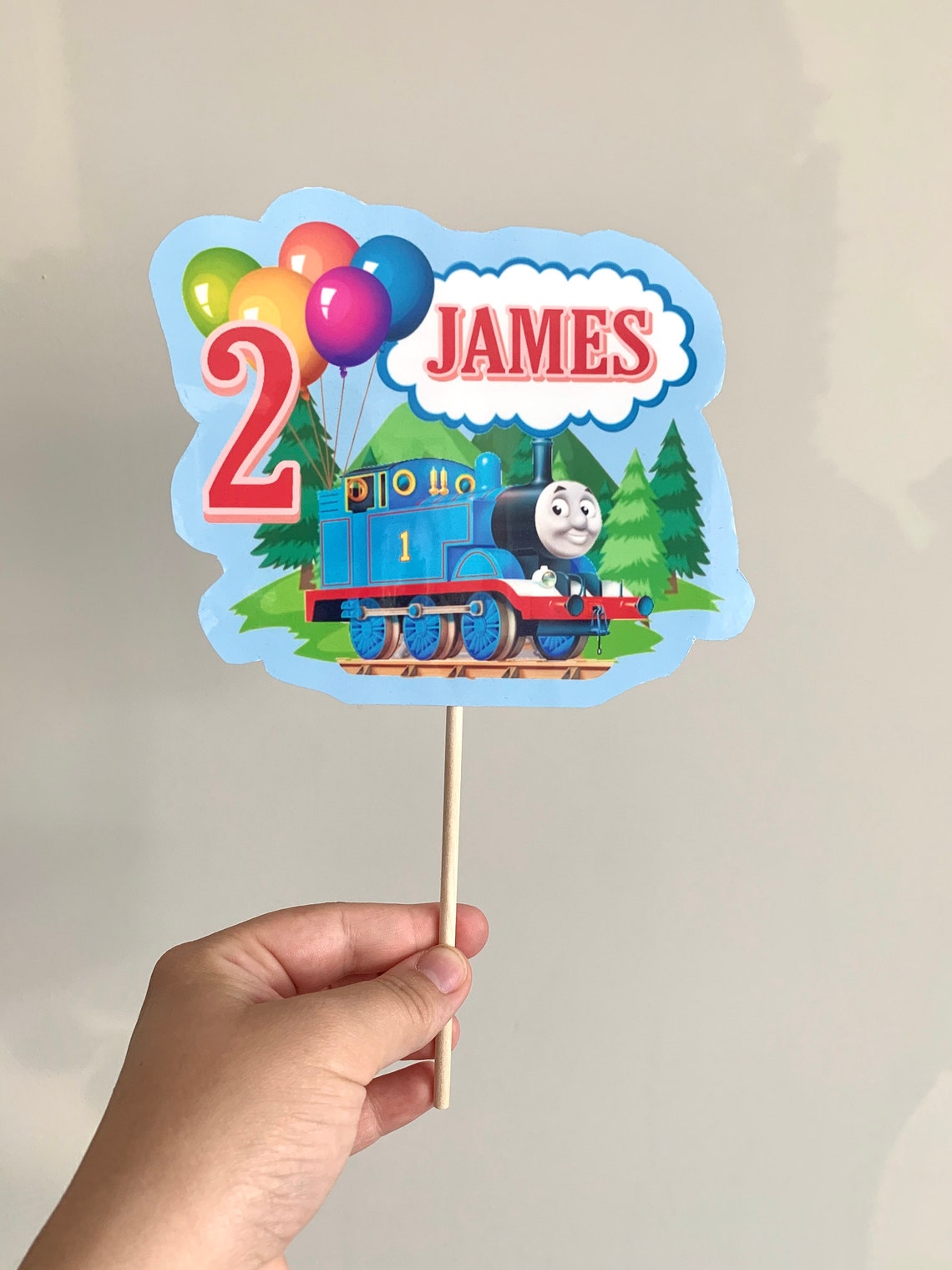 Thomas The Tank Engine Personalised Cake Topper / Thomas and | Etsy