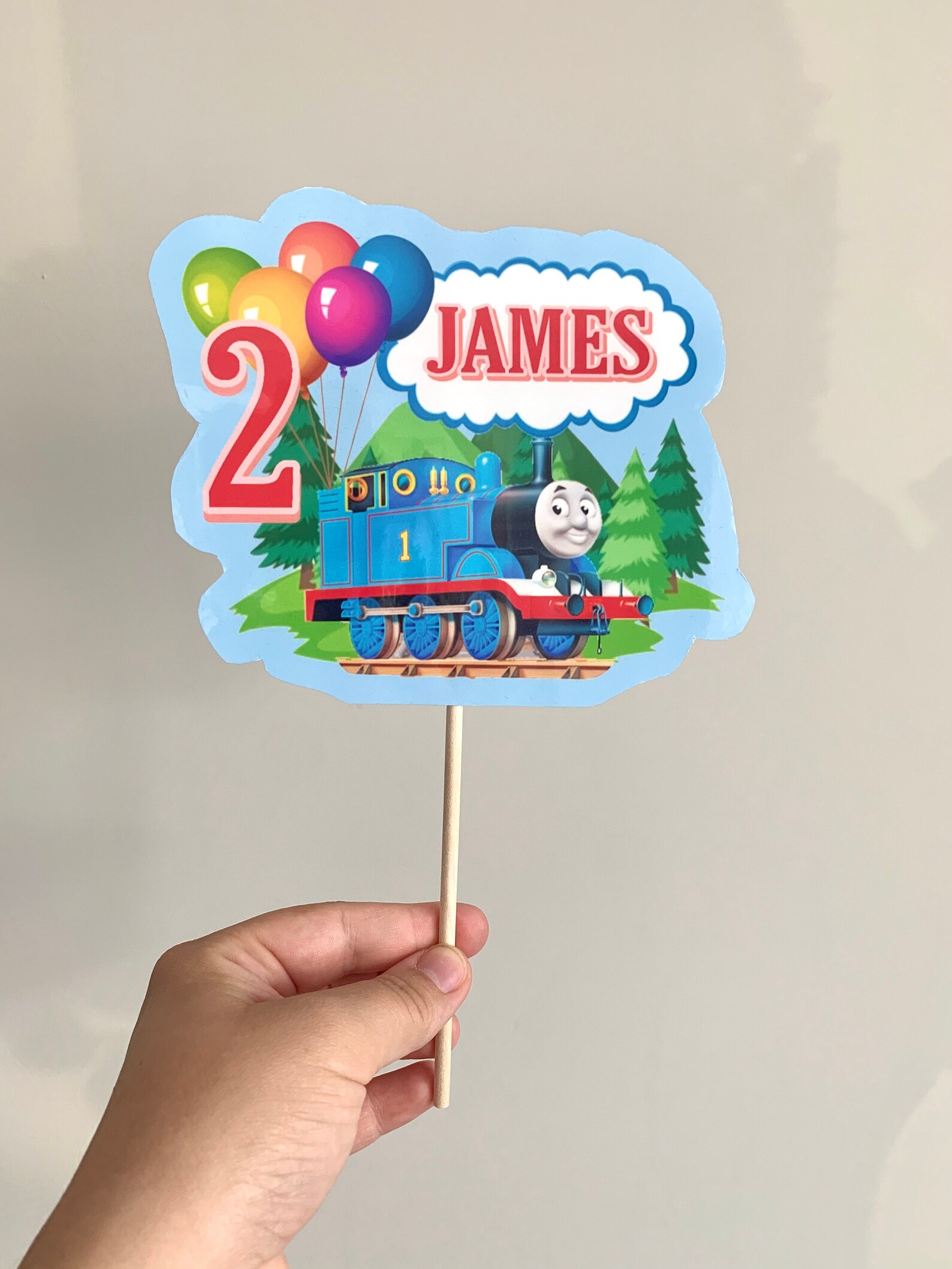 Thomas The Tank Engine Personalised Cake Topper / Thomas and | Etsy