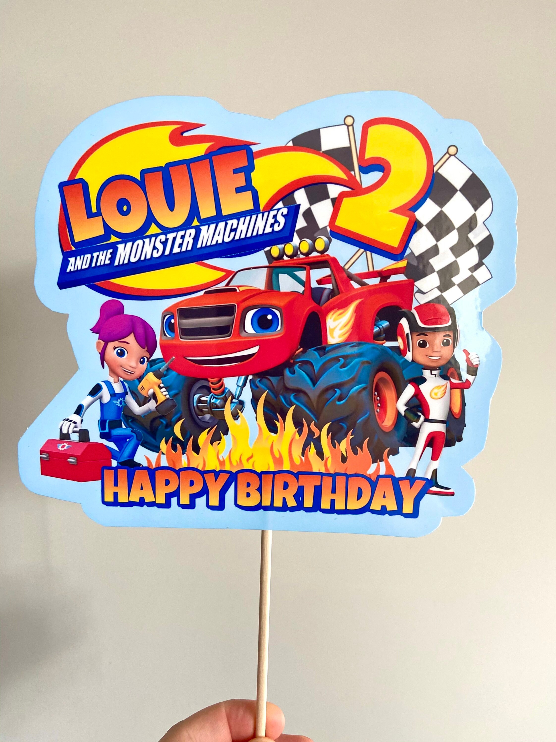 Blaze and the Monster Machines Personalised Birthday Cake - Etsy