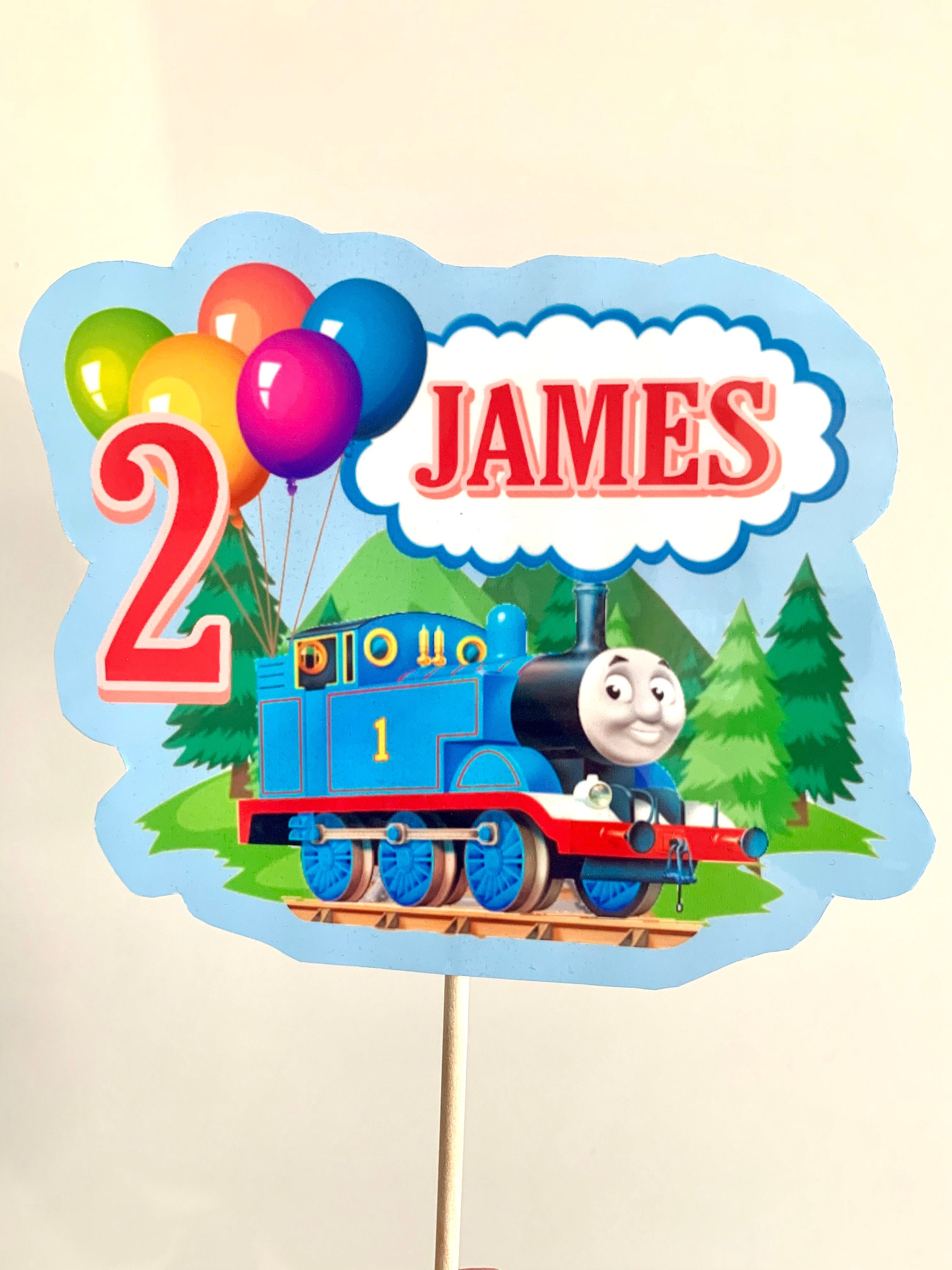 Thomas The Tank Engine Personalised Cake Topper / Thomas and | Etsy