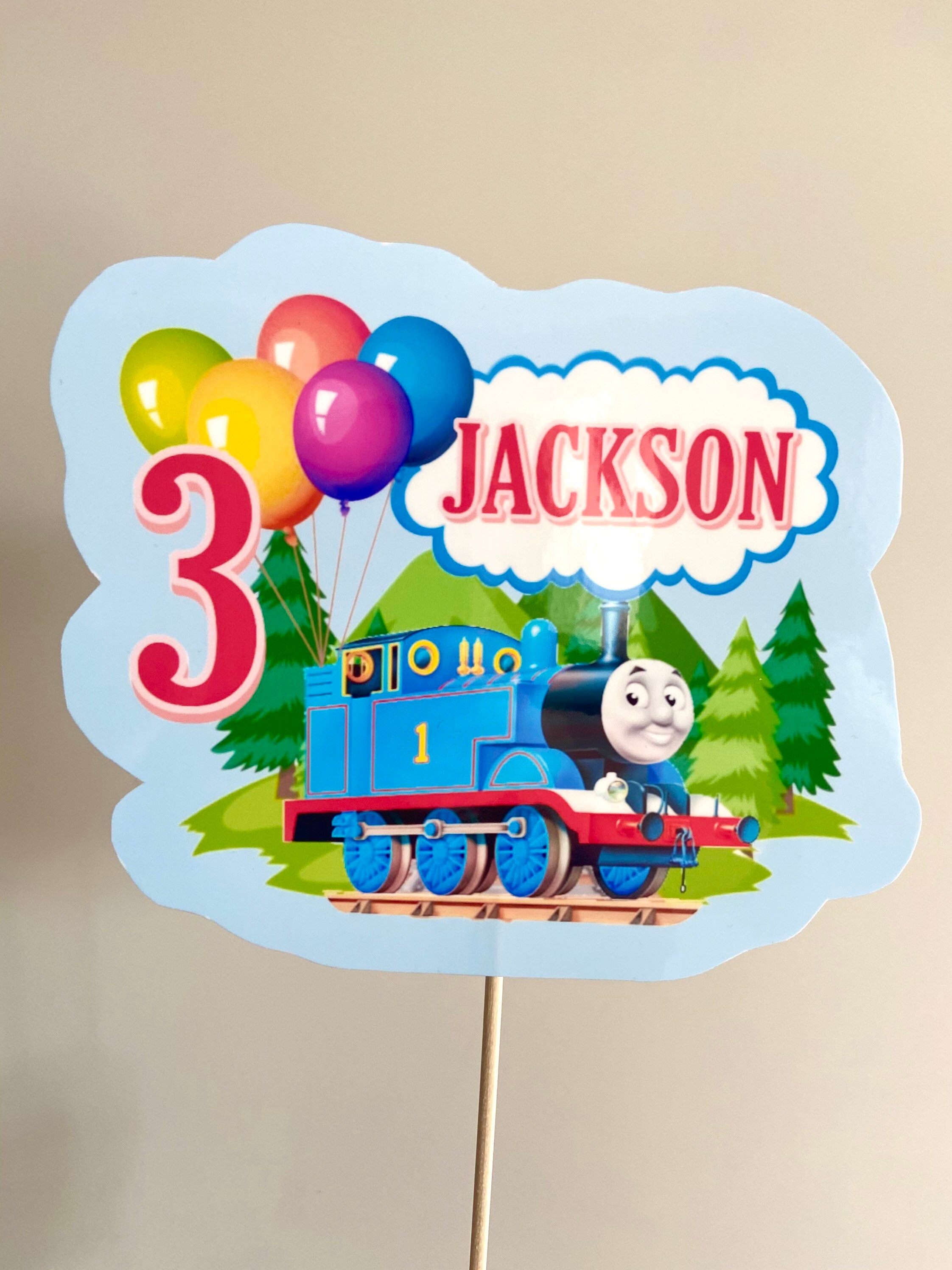Thomas the Tank Engine Personalised Cake Topper / Thomas and - Etsy