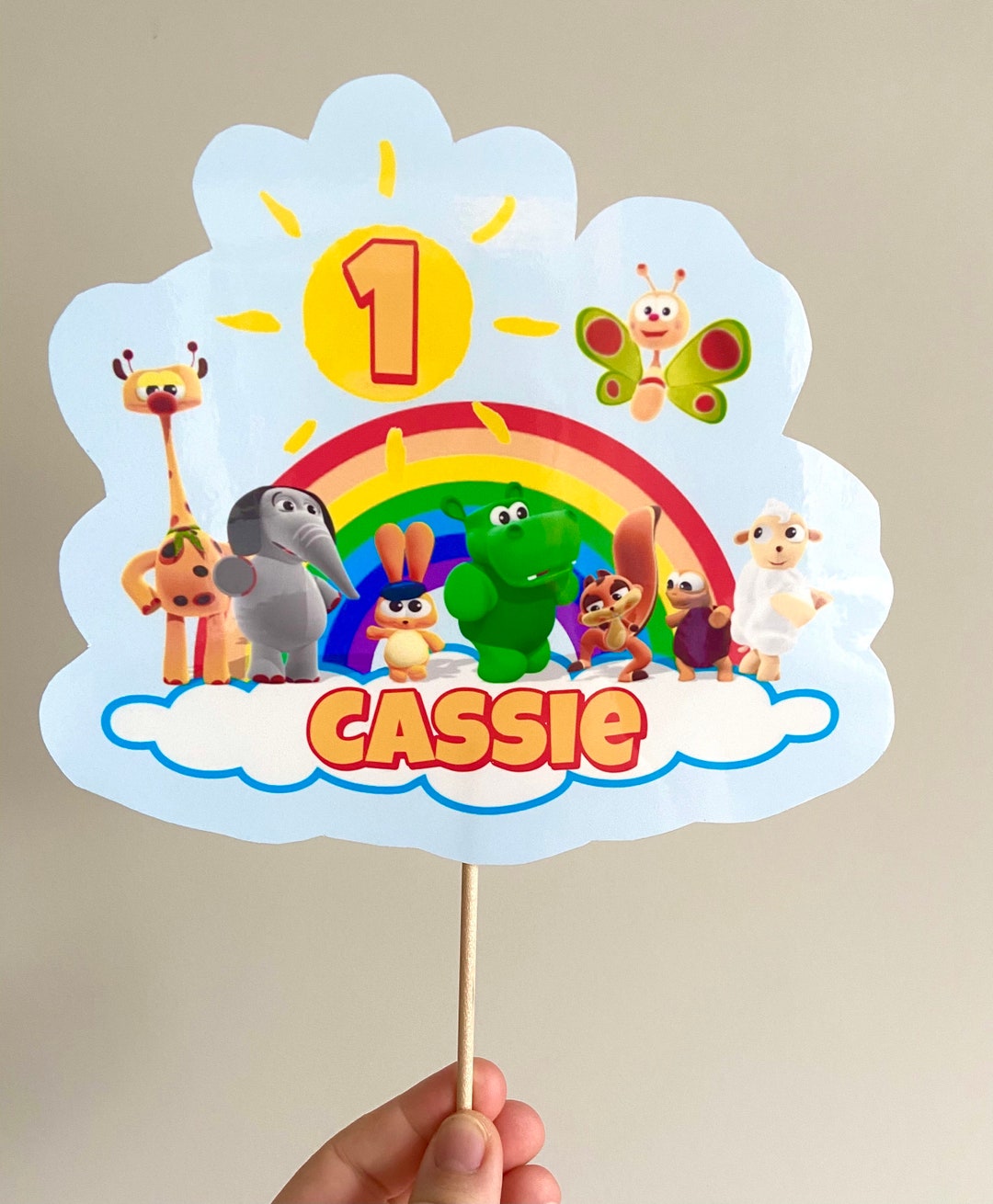 Baby TV Theme Birthday Cake Topper Unofficial Wipeable - Etsy