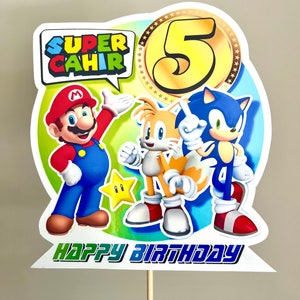 Super Mario Bros V Sonic the Hedgehog Unofficial Theme Personalised ...